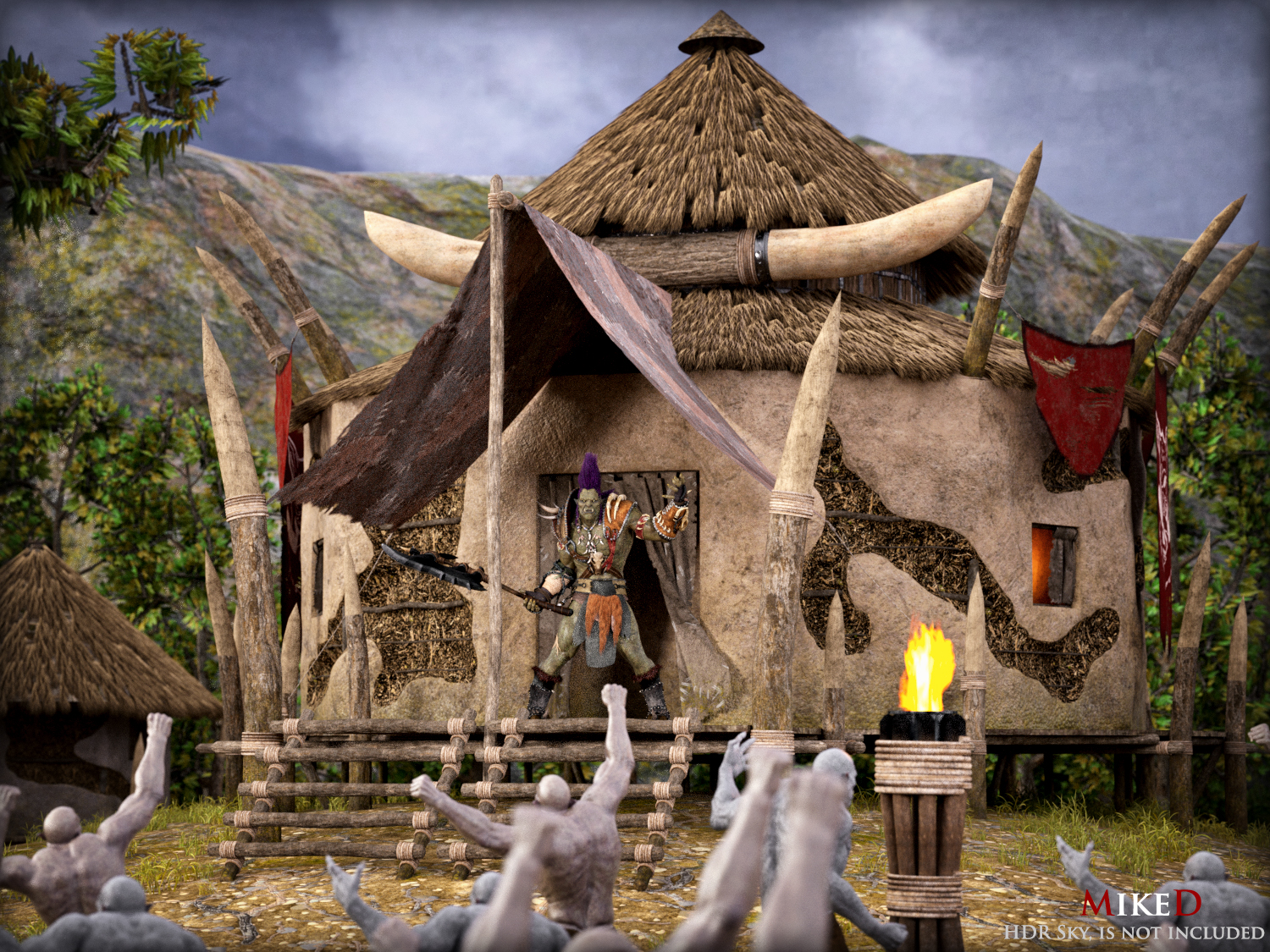 MD The Orc Village - MikeDedes Visual Arts