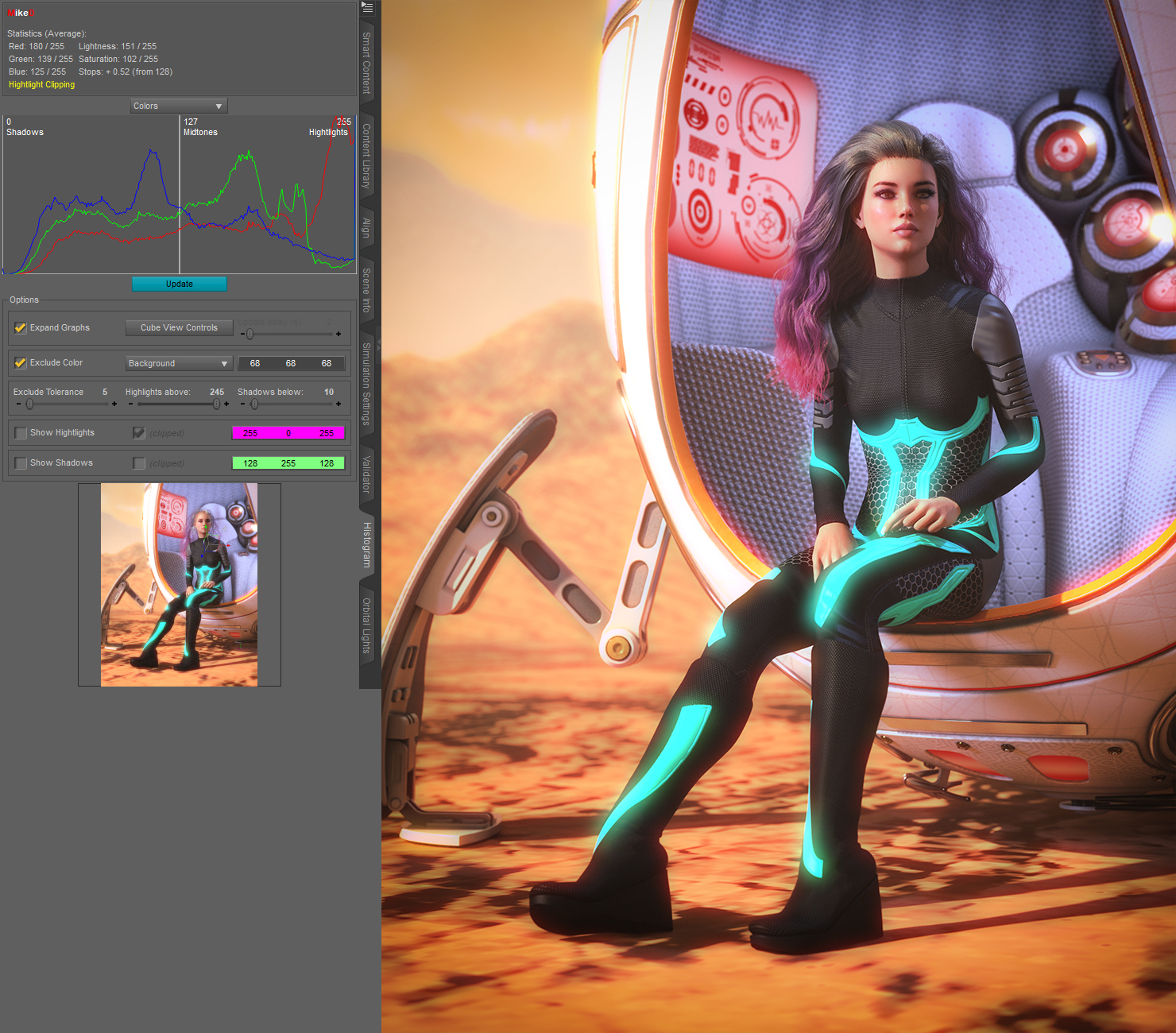 MD Histogram - MikeDedes Visual Arts